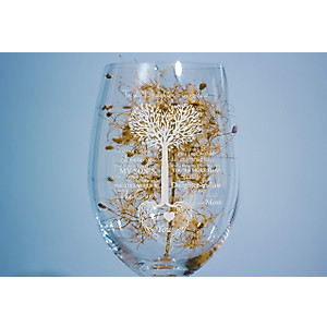 Hat Shark To My Daughter-in-Law Tree Heart Rainbow Sweet Sayings Mother's Day - Laser Engraved Stemless Wine Glasses