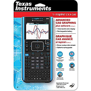 Texas Instruments TI-Nspire CX II Color Graphing Calculator with Student Software (PC/Mac) & TI-Nspire CX II CAS Color Graphing Calculator with Student Software (PC/Mac)