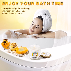 Yseoul Birthday Gifts for Women, Sunflower Gifts Sending Sunshine, 10 Pcs Get Well Soon Gifts Basket Unique Birthday Gifts Box for Thinking of You Her Sister Best Friend