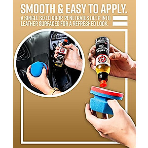 Adam’s Leather Rejuvenator Oil (4oz) - Cleans, Hydrates, Protects All Leather Types, Colors, & Ages - Non Sticky, Non Greasy, & Non Silicone