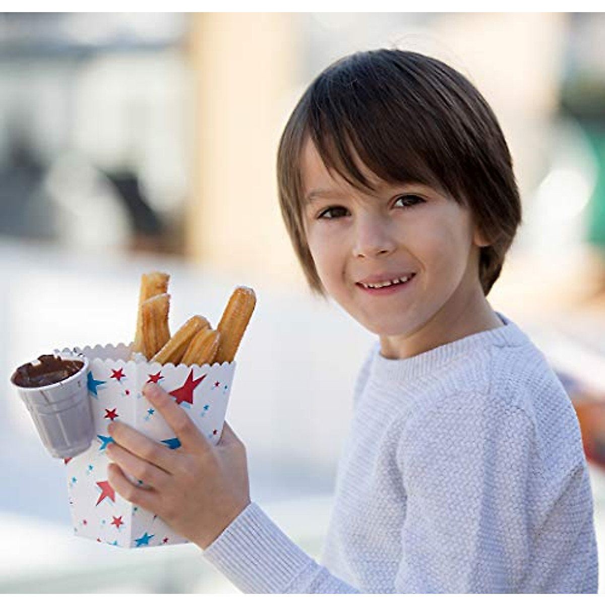 Churro Maker Kit Gun. Holds 1.5 lb of Dough + Churro Filling Piping Bag with large Needle. Includes 5 Nozzles for Churros, Gnocchi and Cookies. Fresh Churros Party. (1.5 lb Stainless Steel Barrel)
