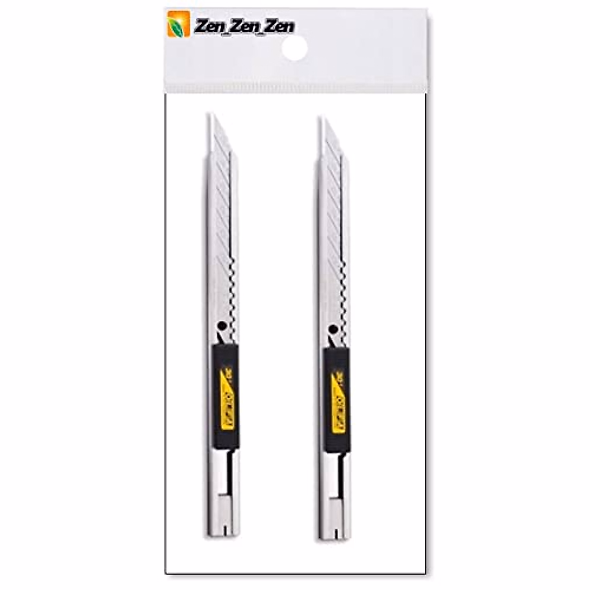 OLFA 141B 9mm Stainless Steel Auto-Lock Utility Knife - 2 Pack (with Our Shop Original Description of Goods)[ Zen_Zen_Zen Original Package]