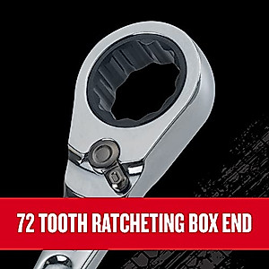 Craftsman V-SERIES Combination Ratchet Wrench Set, MM, 8 Piece (CMMT87375V)