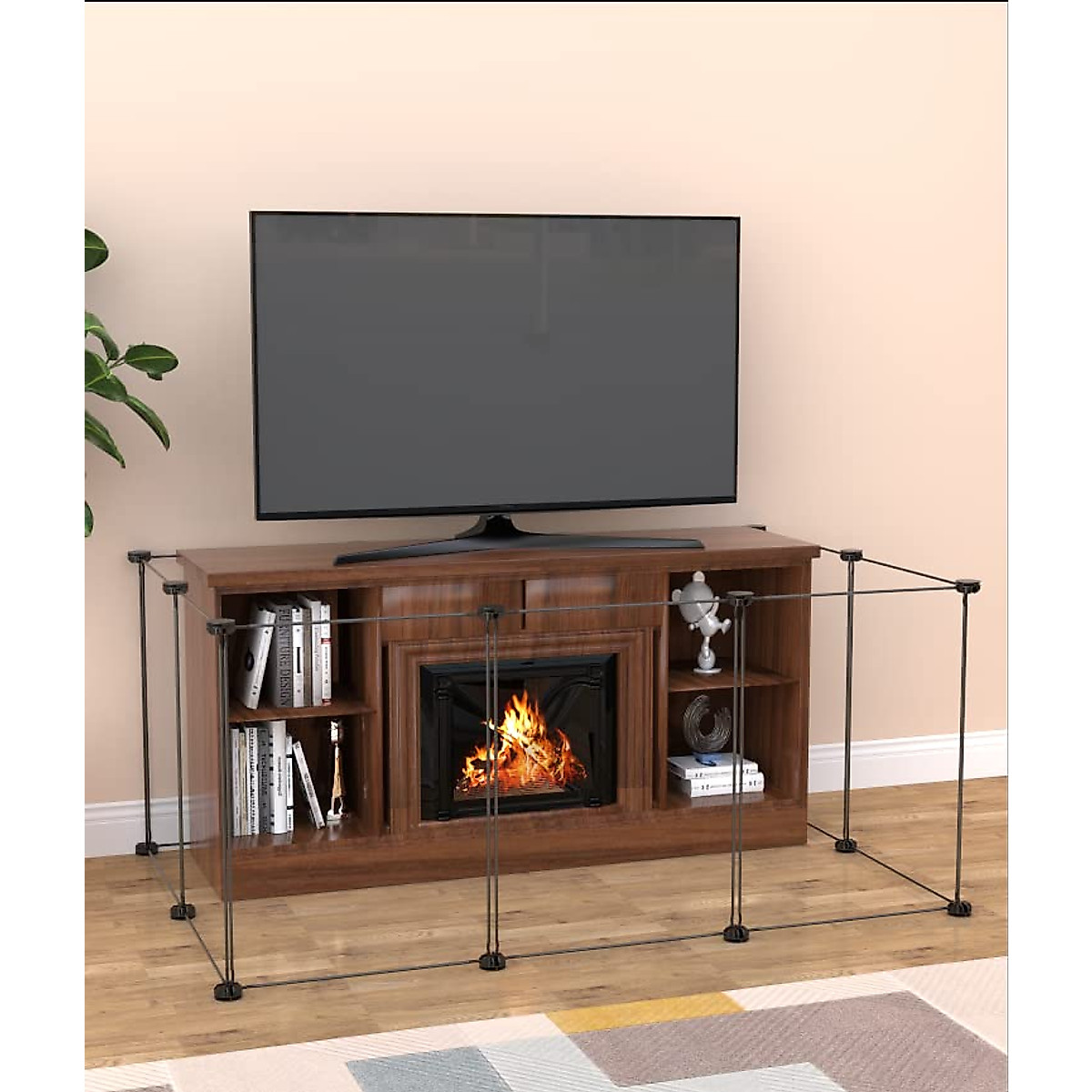 Pet Playpen,24 Inch Tall Puppy Playpen Portable Small Animals Playpen, Pet Fence Yard Fence for Puppy,Bunny,Guinea Pigs,Ferrets,Mice,Hamsters,Hedgehogs,Turtles