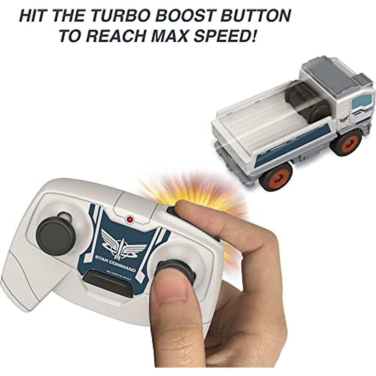 Hot Wheels Rc Disney and Pixar Lightyear Buzz's Truck, 1:64 Scale Remote-Control Toy Truck Inspired by the Movie