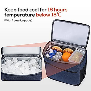 TOURIT Insulated Backpack Cooler Leak-Proof Backpack Lunch Box 28 Cans Double Deck Cooler Backpack