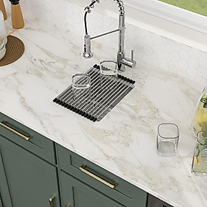 Bar Sink Undermount - Logmey Stainless Steel Bar Prep Sink 16 Gauge Small Kitchen Sink 9 Inch Deep RV Sink Single Bowl Kitchen Sink 13x15x9 Inches