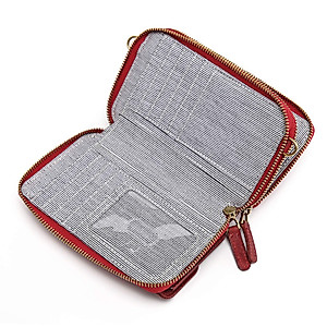 OLD TREND Genuine Leather Northwood Convertible Wallet (Red)