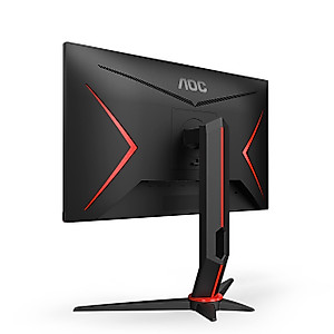 AOC Gaming 24G2SPU - 24 Inch FHD Gaming Monitor, 165Hz, IPS, 1ms MPRT, Height Adjust, Speakers, freesync Premium, USB HUB (1920 x 1080 @ 165Hz, 250 cd/m², HDMI 1.4 / DP 1.2 / USB 3.2), Black