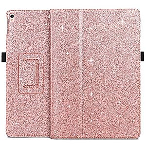Fingic for iPad 10.2 Case 2021/2020/2019 - iPad 9th/8th/7th Generation Case Luxury Sparkly Folio Folding Stand Cover Auto Wake/Sleep Smart Case for New iPad 10.2” 2021/2020/2019 (9th/8th/7th Gen)