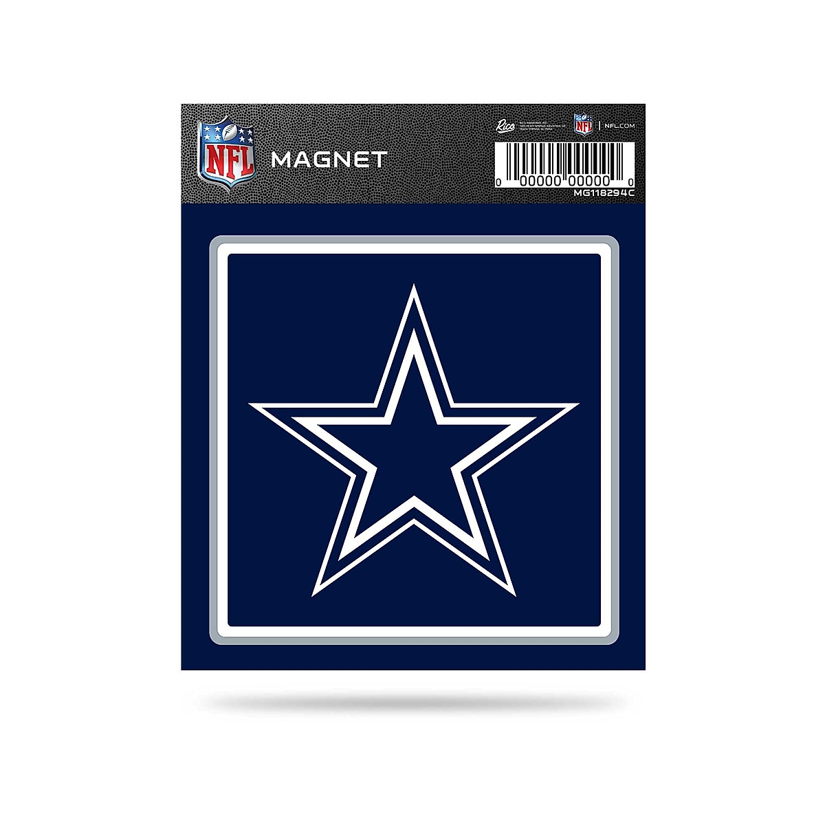 Rico Industries NFL Football Dallas Cowboys Team Logo 4" x 4" Magnet for Car, Refrigerator, Locker, Office Cabinet