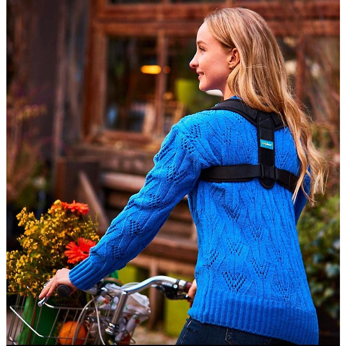 ComfyBrace Posture Corrector-Back Brace for Men and Women- Fully Adjustable Straightener for Mid, Upper Spine Support- Neck, Shoulder, Clavicle and Back Pain Relief-Breathable