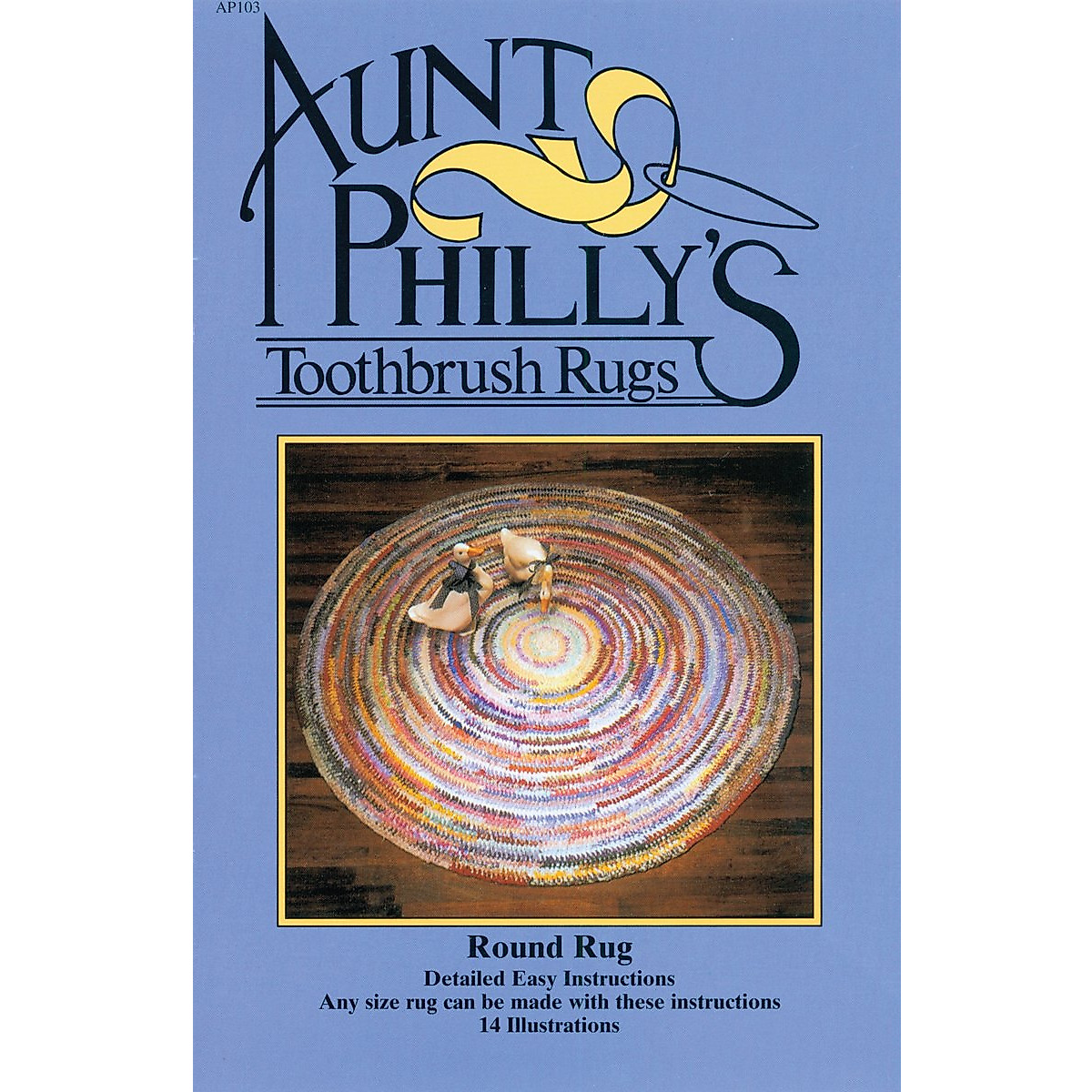 Aunt Philly's Toothbrush Quilts AP103 Round Toothbrush Rug