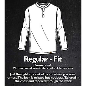 Venado Long Sleeve Shirts for Men – Flex Henley Shirts for Men Outdoor Wear (XX-Large Tall, Oatmeal)