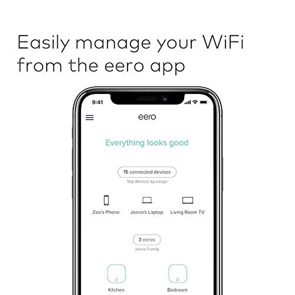 Certified Refurbished Amazon eero mesh WiFi system – for whole-home coverage, 4-pack (3 routers + 1 Amazon smart plug)