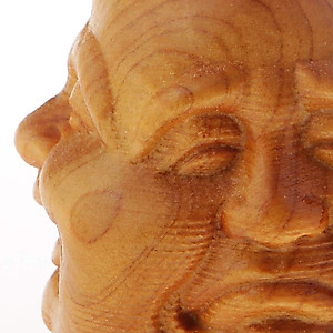 JJZXD Four-Face Buddha Head Sculpture Ornament Indoor Outdoor Garden Home Decoration Crafts 4x4x4cm