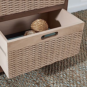 SAFAVIEH Home Collection Landers Brown 4-Drawer Media Stand (up to 55-inch Flat Screen TV)