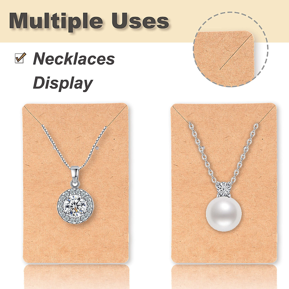 Earring Cards for Selling Including 120 Pcs Earring Holder Cards, 120 Earring Packaging and 240 Pcs Earring Backs, for Earrings/Necklace/Jewelry Display, Jewelry Packaging 3.5x2.4 Inches (Brown)