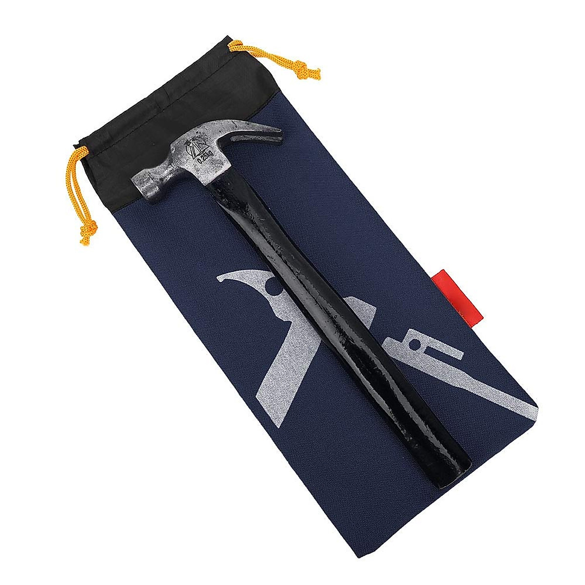 Tent Hammer Bag Outdoor Tent Accessories Storage Bag Pack Tent Pegs Nails Hammer Tool Pouch (Blue)