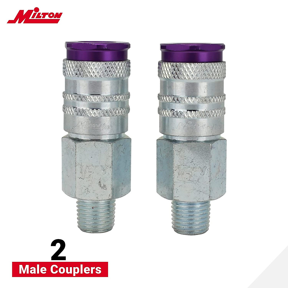 Milton S-314VKIT Kit, 14pc Hi-Flo V style 1/4", Purple