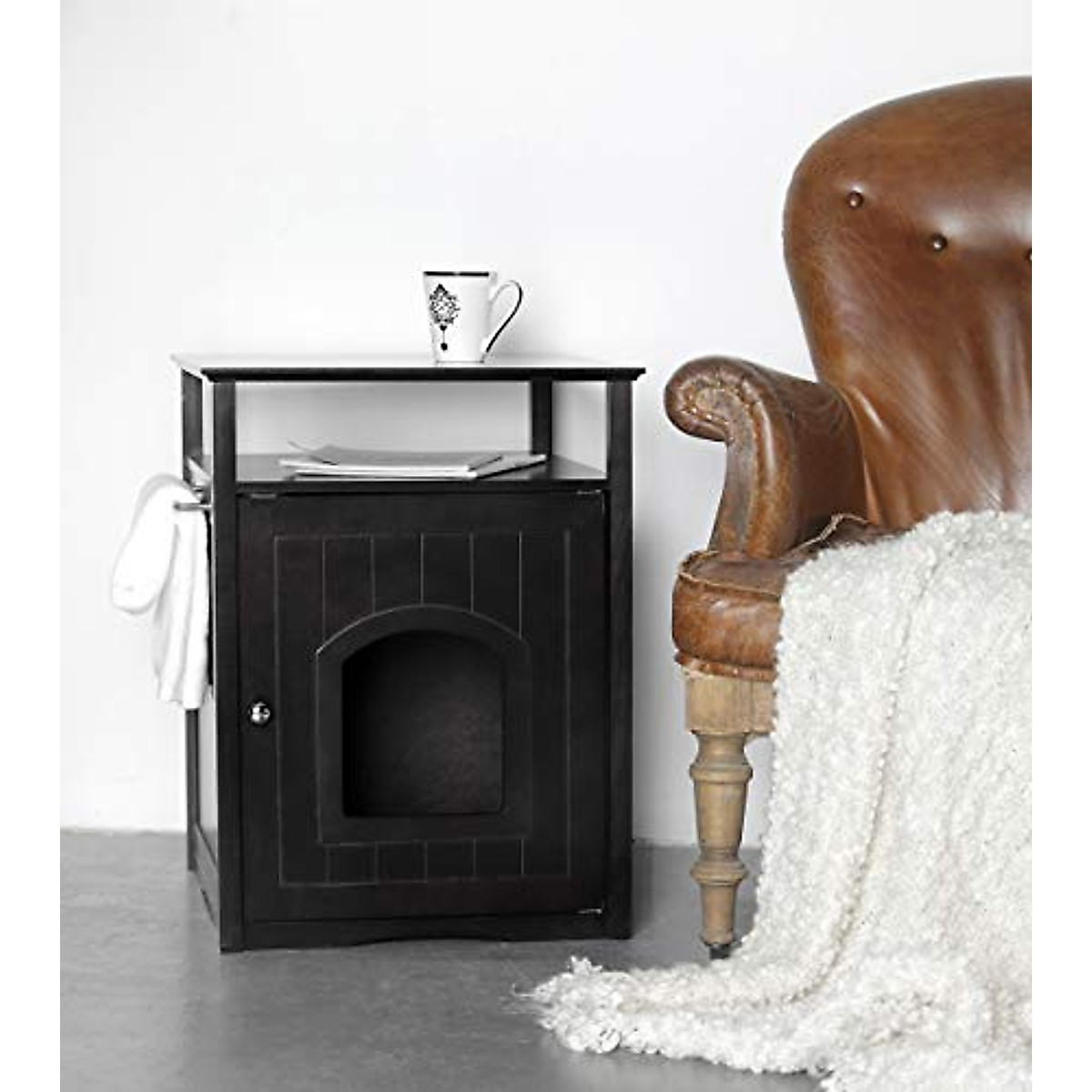 Merry Pet Cat Washroom/Night Stand Pet House – Hidden Litter Box Furniture