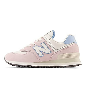 New Balance Women's 574 V2 Meets 90s Sneaker, Stone Pink/Sea Salt/Blue Haze, 12