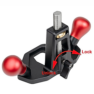DDWT Router Plane Handheld Woodworking Tool Quick Adjust Depth with Depth Stop for Tuning Joinery Cutting Dados Grooves Mortise