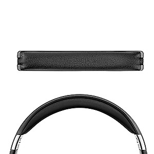 Geekria Protein Leather Headband Pad Compatible with Edifier K815, W800BT, W808BT Headphones Replacement Band, Headset Head Cushion Cover Repair Part (Black)