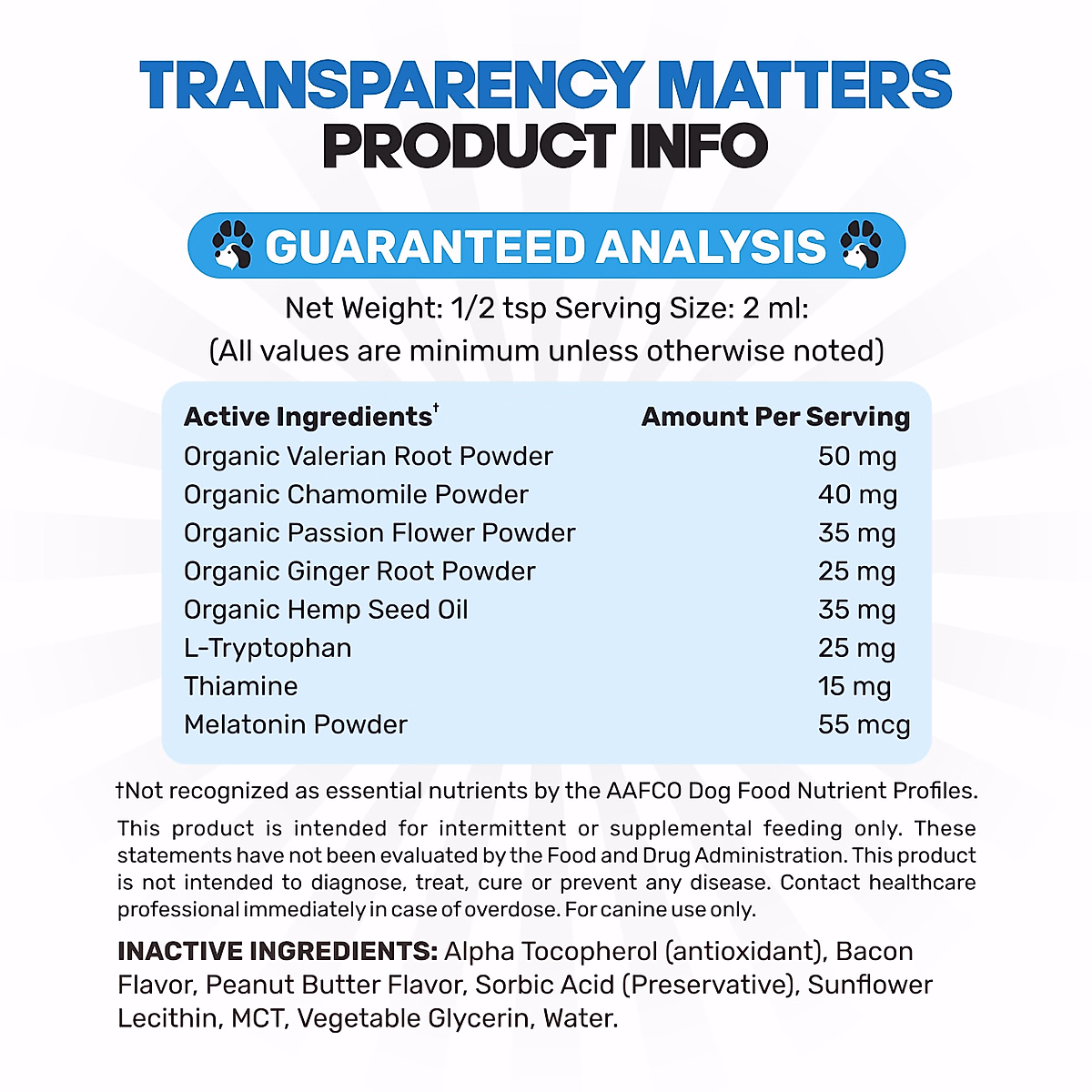 Dog Anxiety Relief - Faster Absorption Than Hemp Calming Chews for Dogs - Dog Calming Chews Alternative - Hemp Oil and Melatonin for Dogs - Liquid Dog Calming Treats for Thunder, Fireworks, Sleep Aid