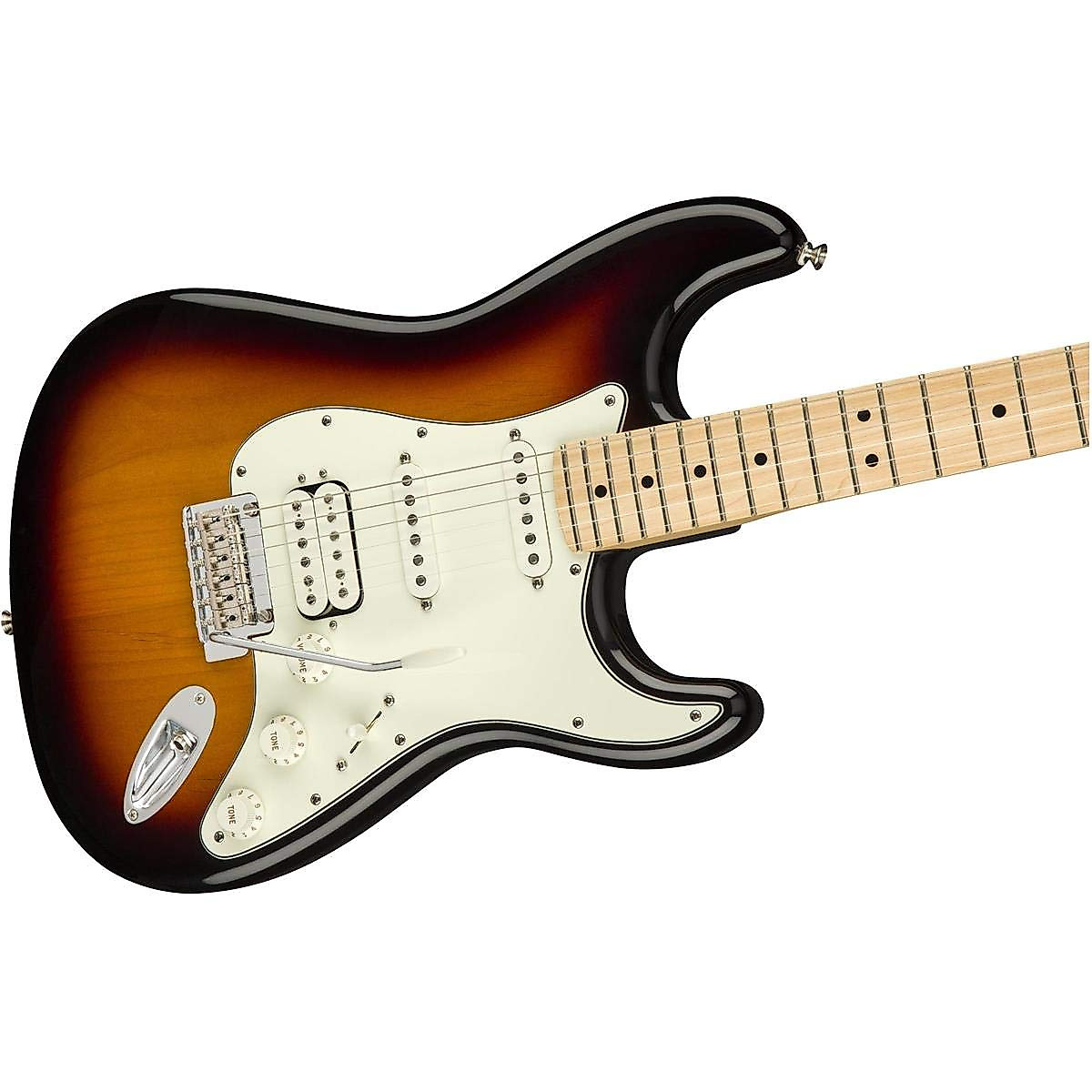 Fender Player Stratocaster HSS Electric Guitar, with 2-Year Warranty, 3-Color Sunburst, Maple Fingerboard