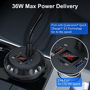 HVDI [Upgraded] Cup Holder Phone Mount,