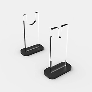 LITAITAI 4Pcs Knife Display Stand ,Acrylic Knife Holder Collector ,Knives Extendable blade holder, Single Knife Holder for Home Decor (clear bottom)