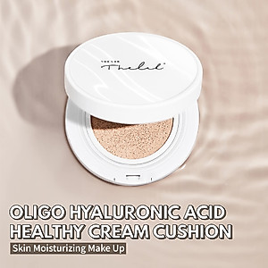 BLANC DOUX Oligo Hyaluronic Acid Healthy Cream Cushion (01 Ivory), Sleek, Portable, and Functional Makeup to Protect and Keep Your Skin Moisturized