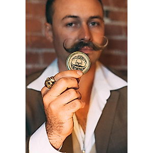 THE VINTAGE GROOMING CO. Sudden Death Strong Hold Mustache Wax and Night Fury Mustache Wax Remover Oil Set