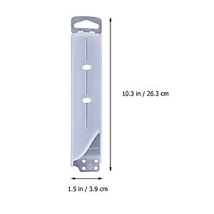 Cabilock 1 Chef Knives Cover Set 6pcs Plastic Knife Sheath Clear Knife Sleeves Knife Protector Bread Knife Safety Cover for Home Leather Knives Sheath Shop Plastic Knives Guard