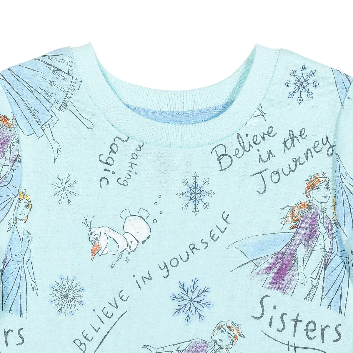 Disney Frozen Elsa Princess Anna Olaf Toddler Girls Pullover Sweatshirt 4T