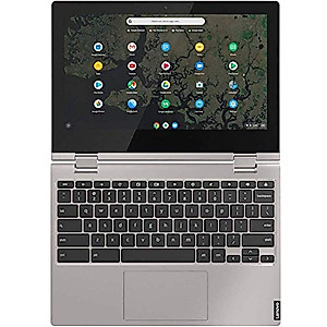 Lenovo Chromebook C340 2-in-1 Convertible Laptop, 11.6" HD Touchscreen, Intel Celeron N4000, 32GB eMMC, 4GB DDR4 RAM, WiFi, USB Type-C, Bluetooth, Webcam, Chrome OS, Platinum Gray