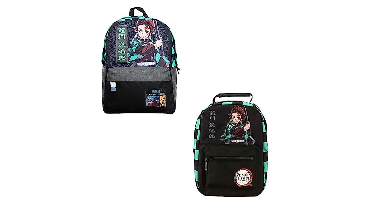 Shop Bioworld Tanjiro Backpack & Lunch Bag Set