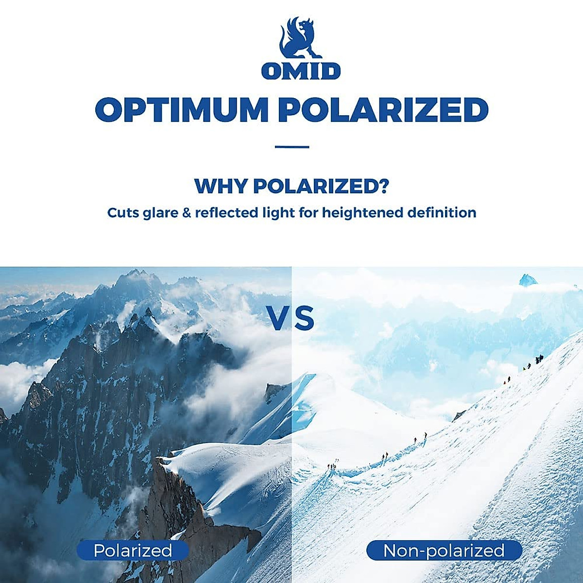 OMID Ski Goggles, V1 Polarized Magnetic Lens Anti-fog Snow Goggles for Men Women