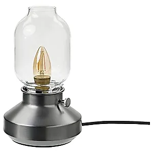 TARNABY Table Lamp 10'' (No Bulb) Stainless Finish LED Light 905.150.66, Silver