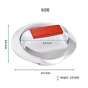 Yierouzi Non-Stick Burger Press with 100Pcs Patty Papers, Hamburger Patty Maker Mold, Hamburger Press Patty, Burger Mold Rings Easy Release Round for Meat, Beef, Veggie Burger, BBQ (ABS)