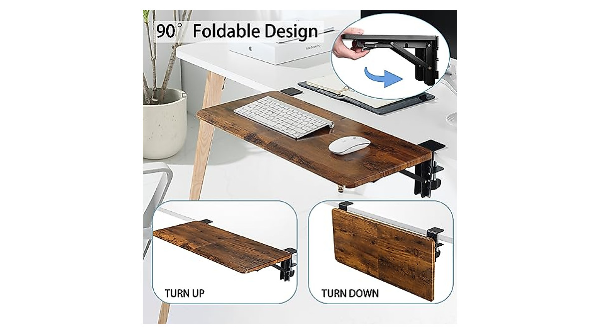 ETHU Ergonomics Desk Extender: Maximize Comfort & Space