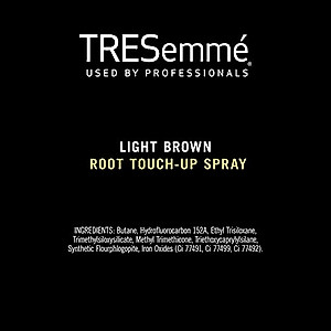 TRESemmé Root Touch-Up, Temporary Hair Color, Light Brown Hair Ammonia-free, Peroxide-free Root Cover Up Spray 2.5 oz