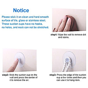 LuluEasy 20 Pieces Clear Suction Cups 30mm Thick Without Hooks Without Holes, Professional Strength Small Plastic Sucker Pads for Home Kitchen Car Radar Detector Festivals Decoration