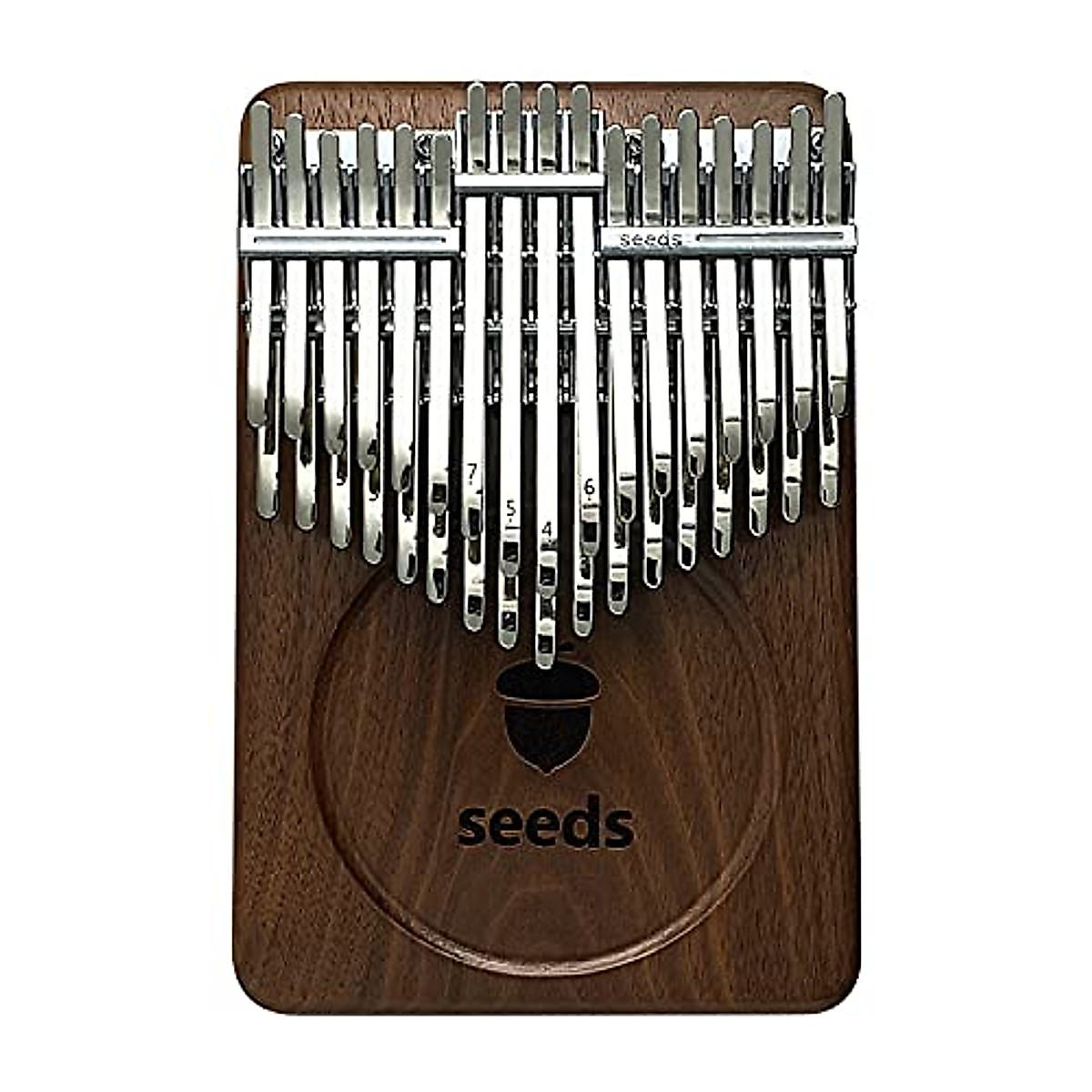 Seeds Pisces 34 Key Chromatic Kalimba C-Tuned | Double Layer Flat Board Thumb Piano Instrument | Music Kalimba Gifts Idea