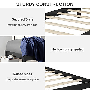 Dorel Asia DA7428-BK Bed, Twin, Black