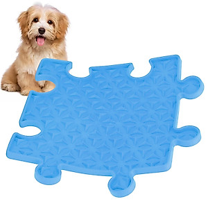 9.1in Dog Lick Pad, Food Grade Silicone - Dog Lick Mat for Anxiety Relief - Dog Toys to Keep Them Busy, Slowing Down Feeding Slow, Supports Mental, Dental, and Digestive Health