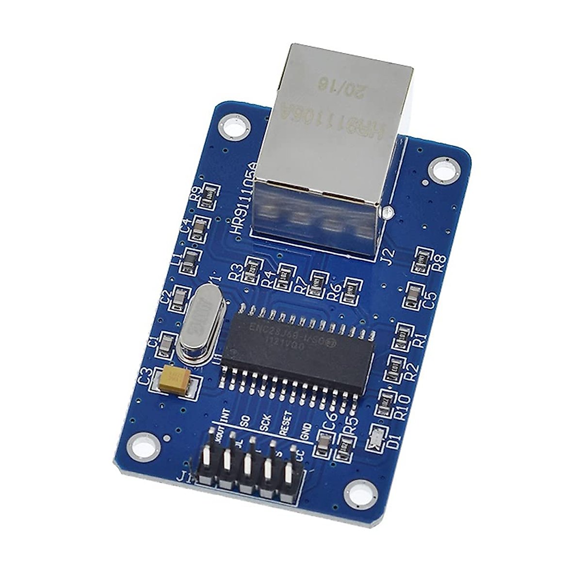 HiLetgo ENC28J60 ENC28J60-I/SO HR911105A Ethernet LAN Network Module SPI Interface 3.3V for Arduino AVR PIC LPC STM32
