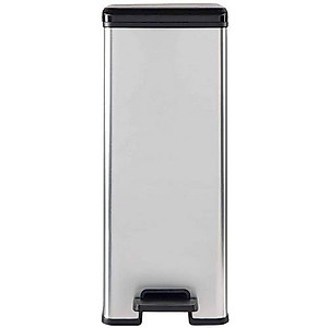 CURVER Deco Slim Rubbish bin, 40 l, Silver
