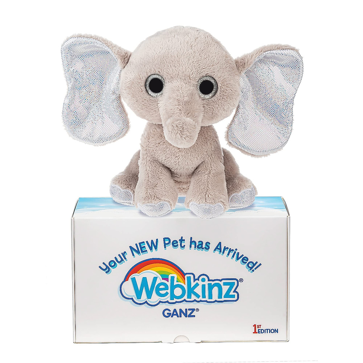 Webkinz 2021 Elephant Stuffed Animal Plush Toy, New Gray 8 inch
